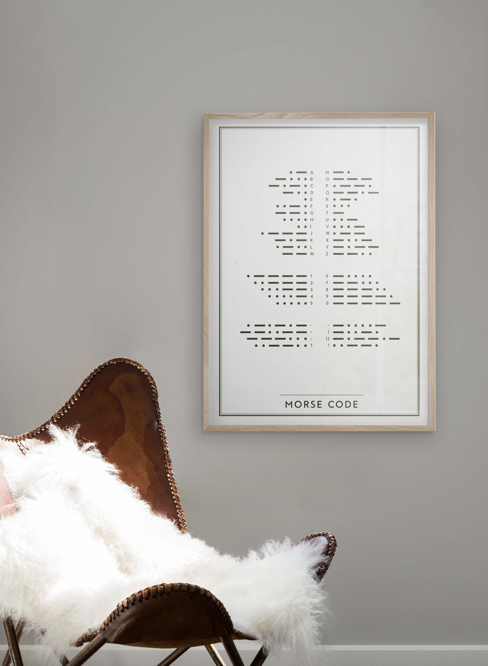 Kunskapstavlan® Morse Code Poster - Educational and Stylish Print ...